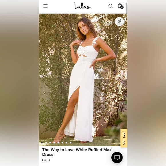 Lulus | Dresses | Lulus White Maxi Dress | Poshmark